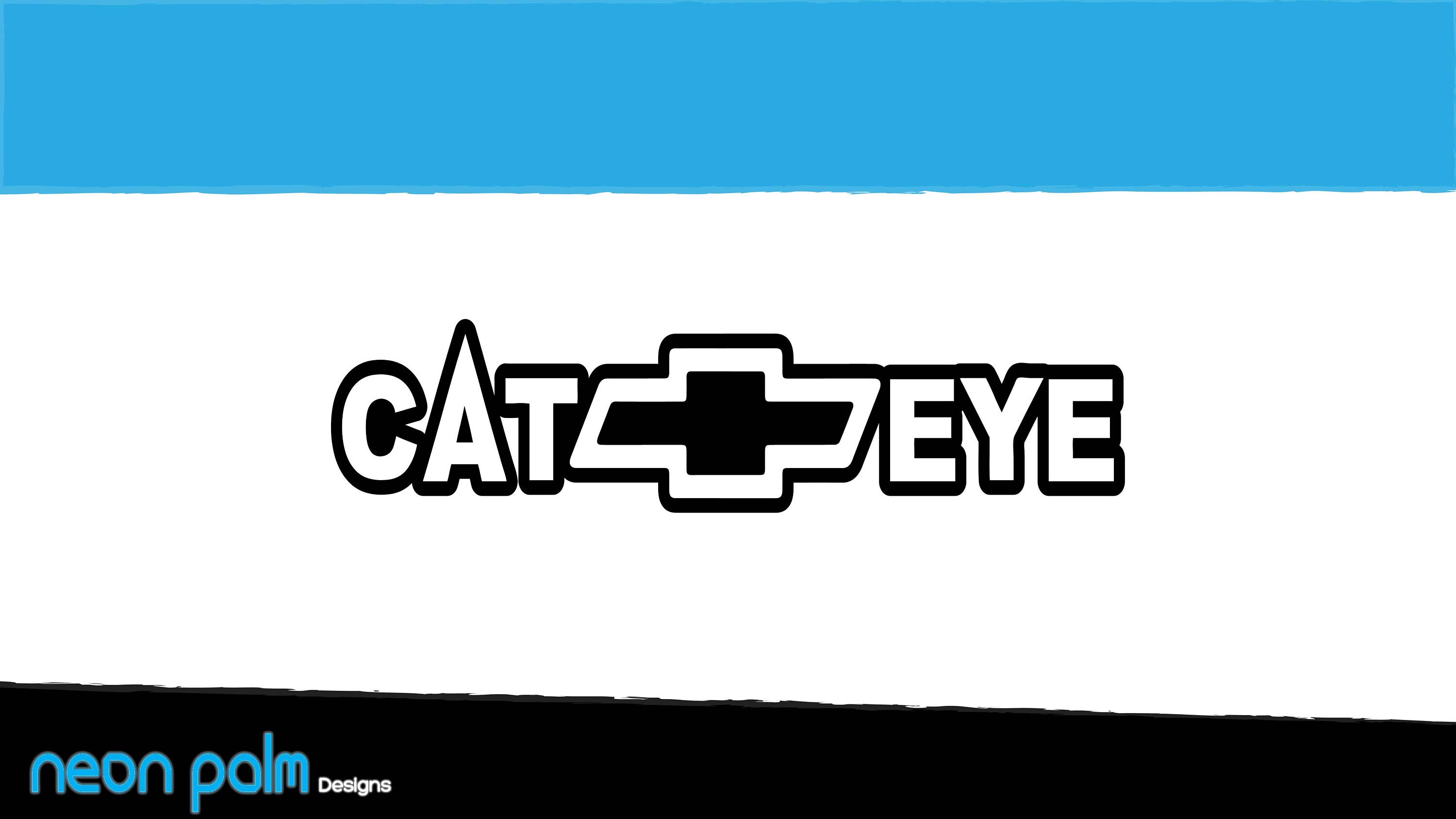Cat Eye Chevy Decal Etsy