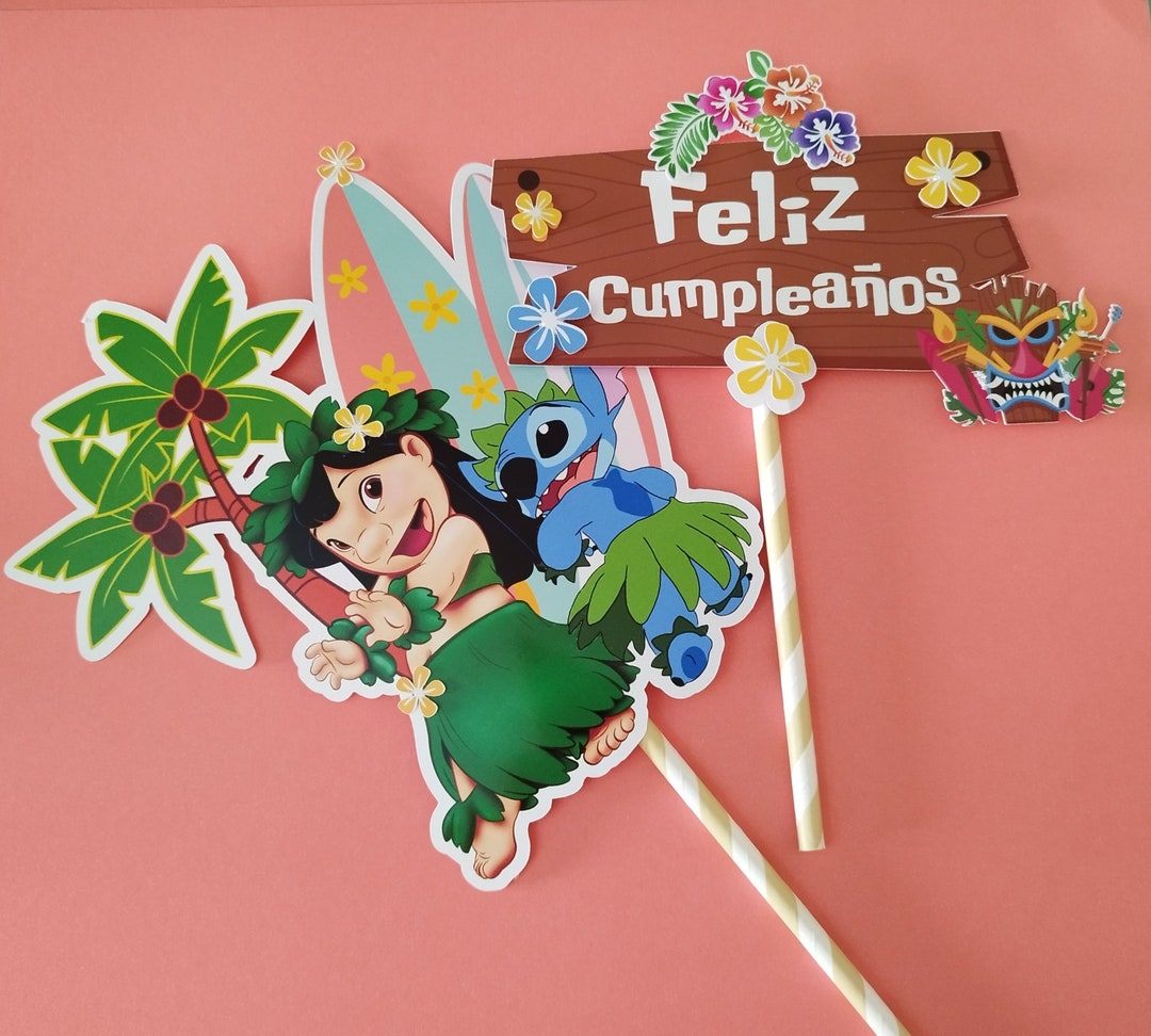 Cake Topper, Digital, Printing, Stich, Cake Topper, Lilo and Stich ...