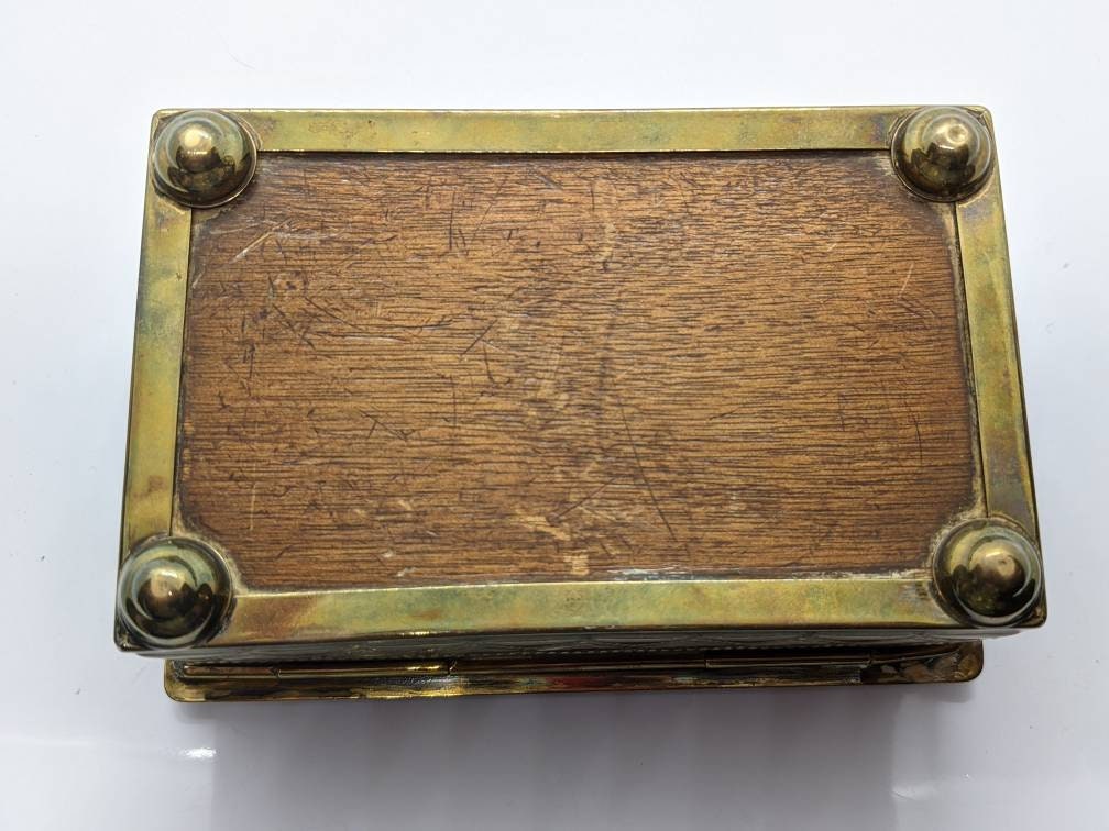 Antique WMF Brass Cedar Wood Lined Cigar Box - Etsy