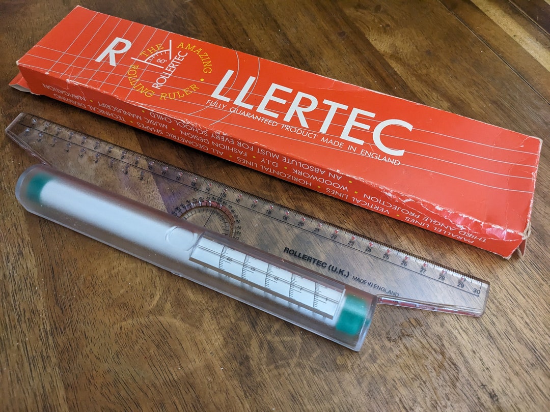 Vintage Rollertec Rolling Ruler Geometric Drawing Instrument - Etsy