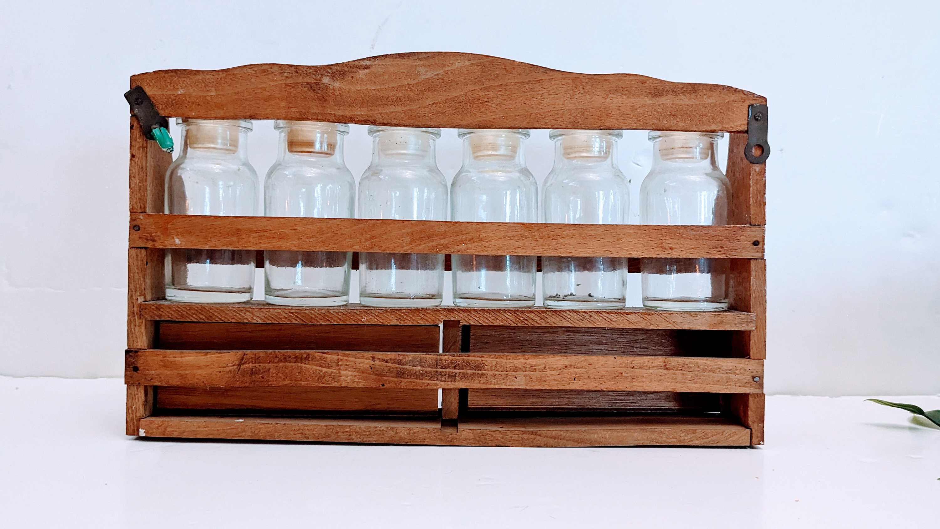 Vintage Wooden Farmhouse Spice Rack - Etsy