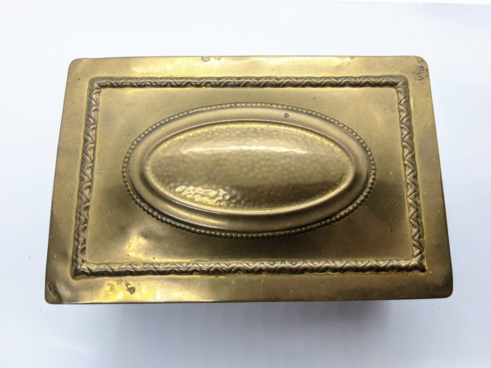 Antique WMF Brass Cedar Wood Lined Cigar Box - Etsy