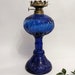Vintage Cobalt Blue Oil Lamp Made in Hong Kong - Etsy