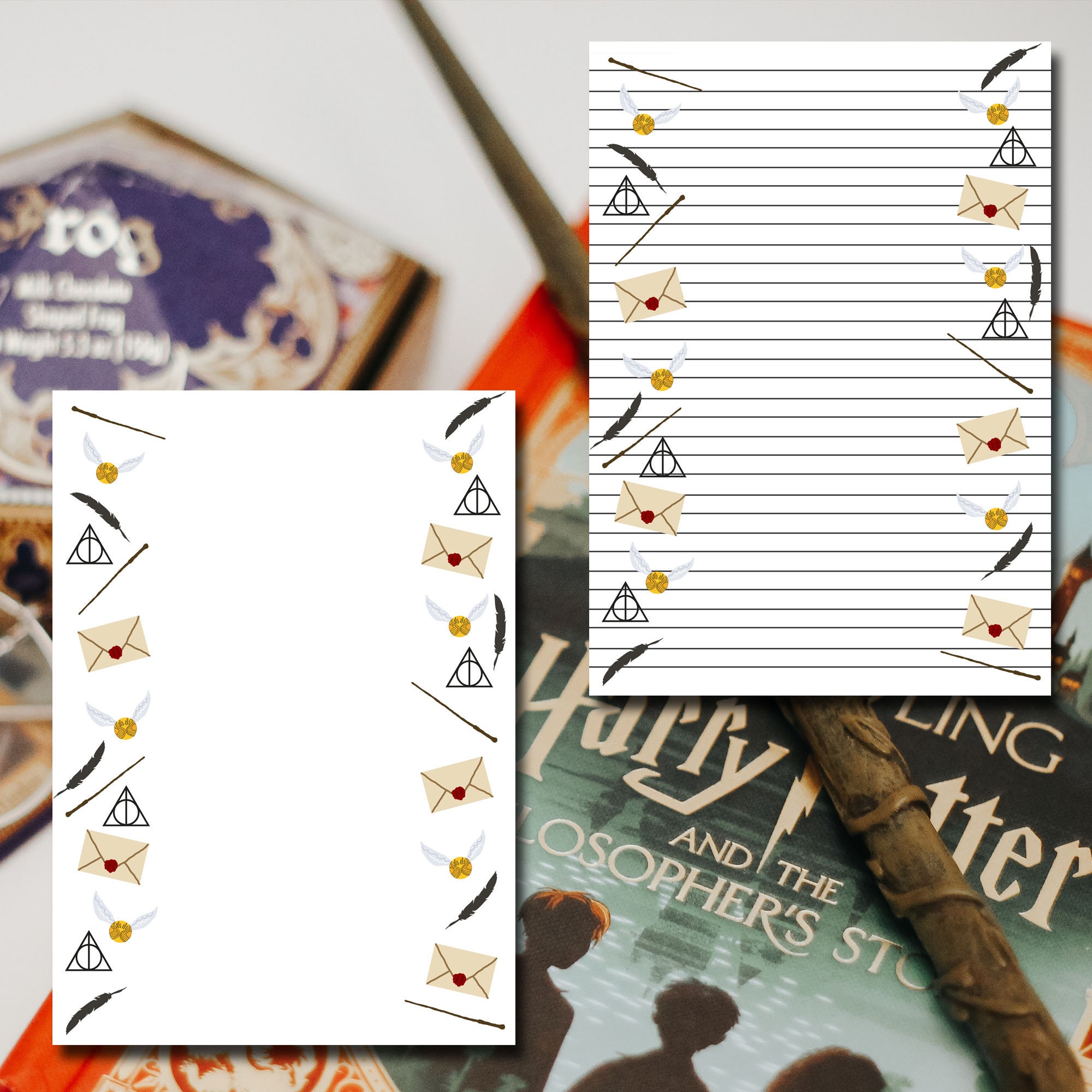 Printable letter paper stationery. Ultimate Wizard Bundle | Etsy