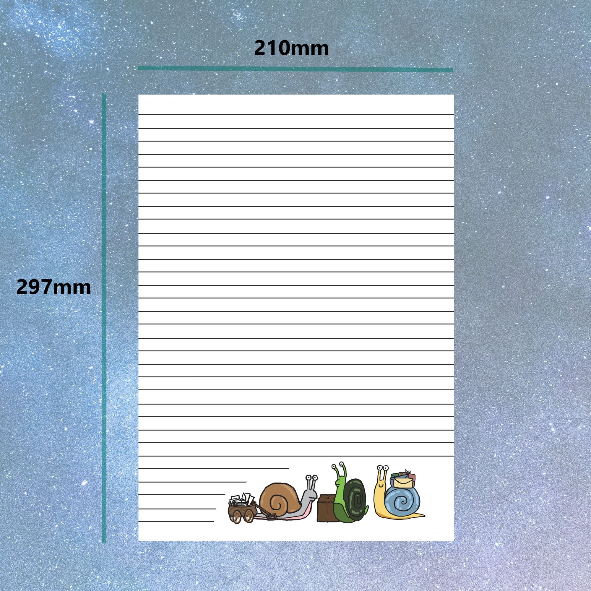 Printable Letter Paper Stationery. Snail Mail Friends Image Paper ...