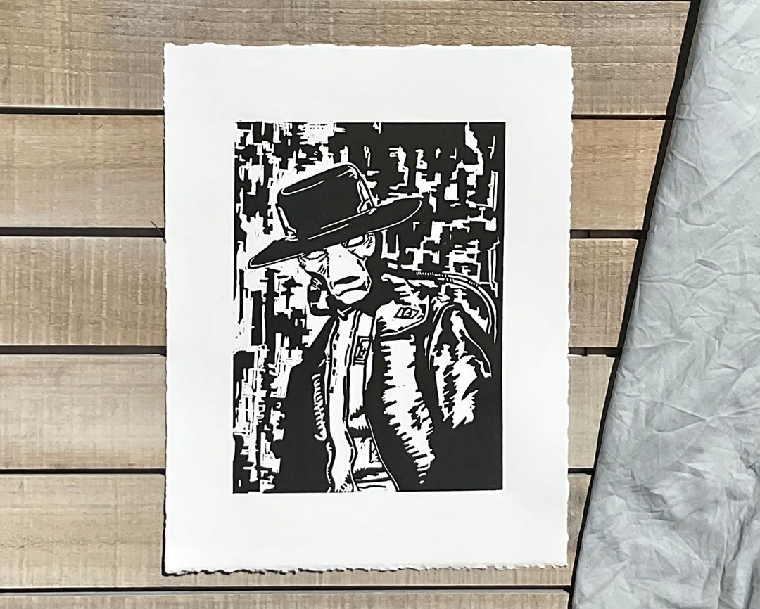 Handmade CAD BANE Linocut Print 8.5x11 for Star Wars Fans and ...