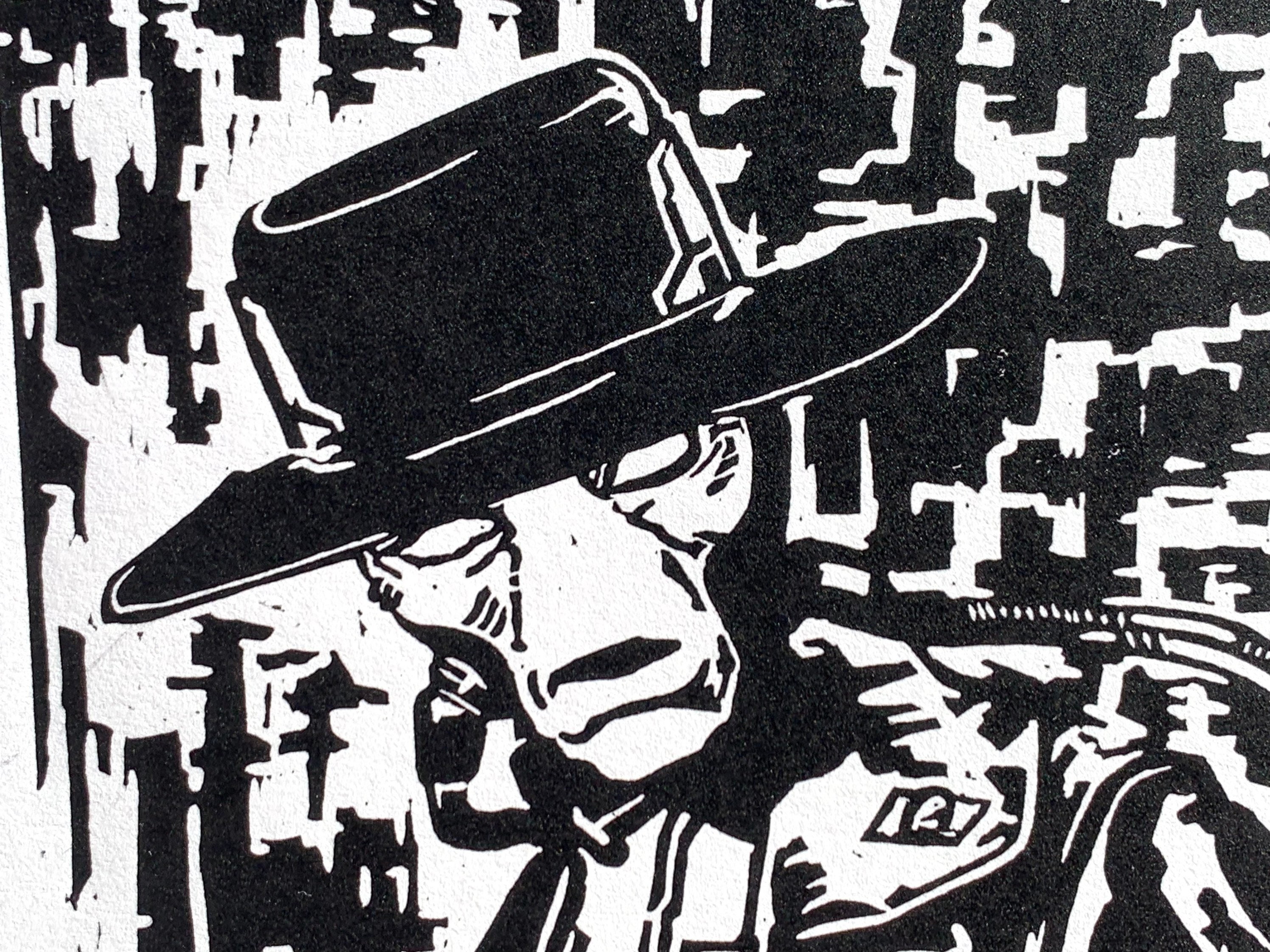 Star Wars Wall Art, CAD BANE, 8.5x11, Linocut Print, Christmas Gift ...