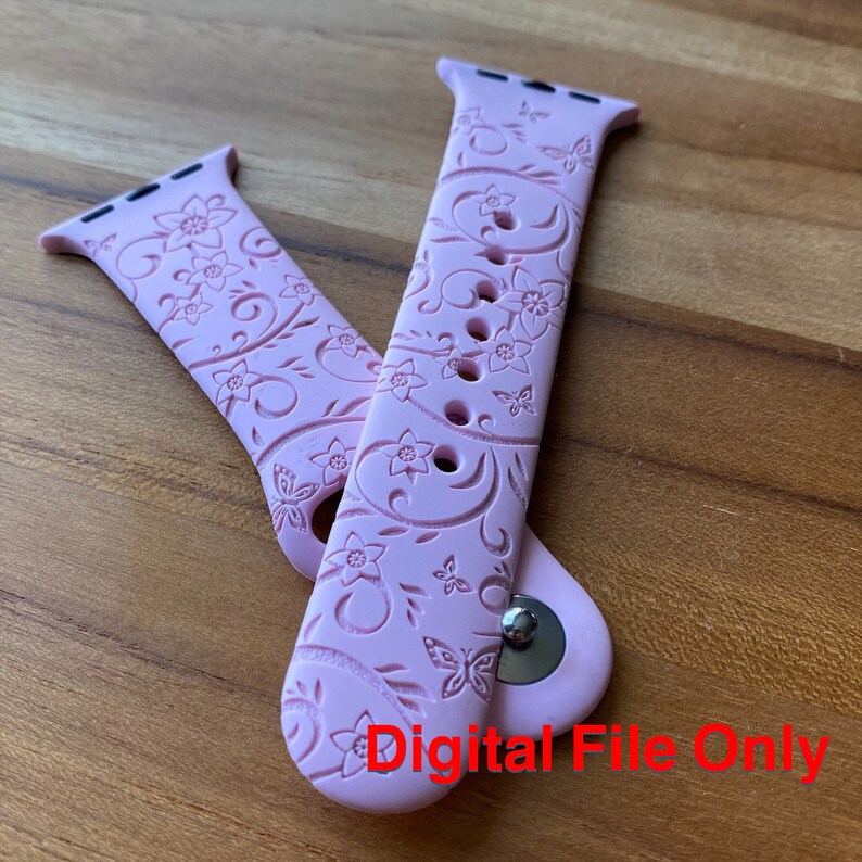 Hand-drawn Flower Watchband File SVG Digital Cut File | Etsy