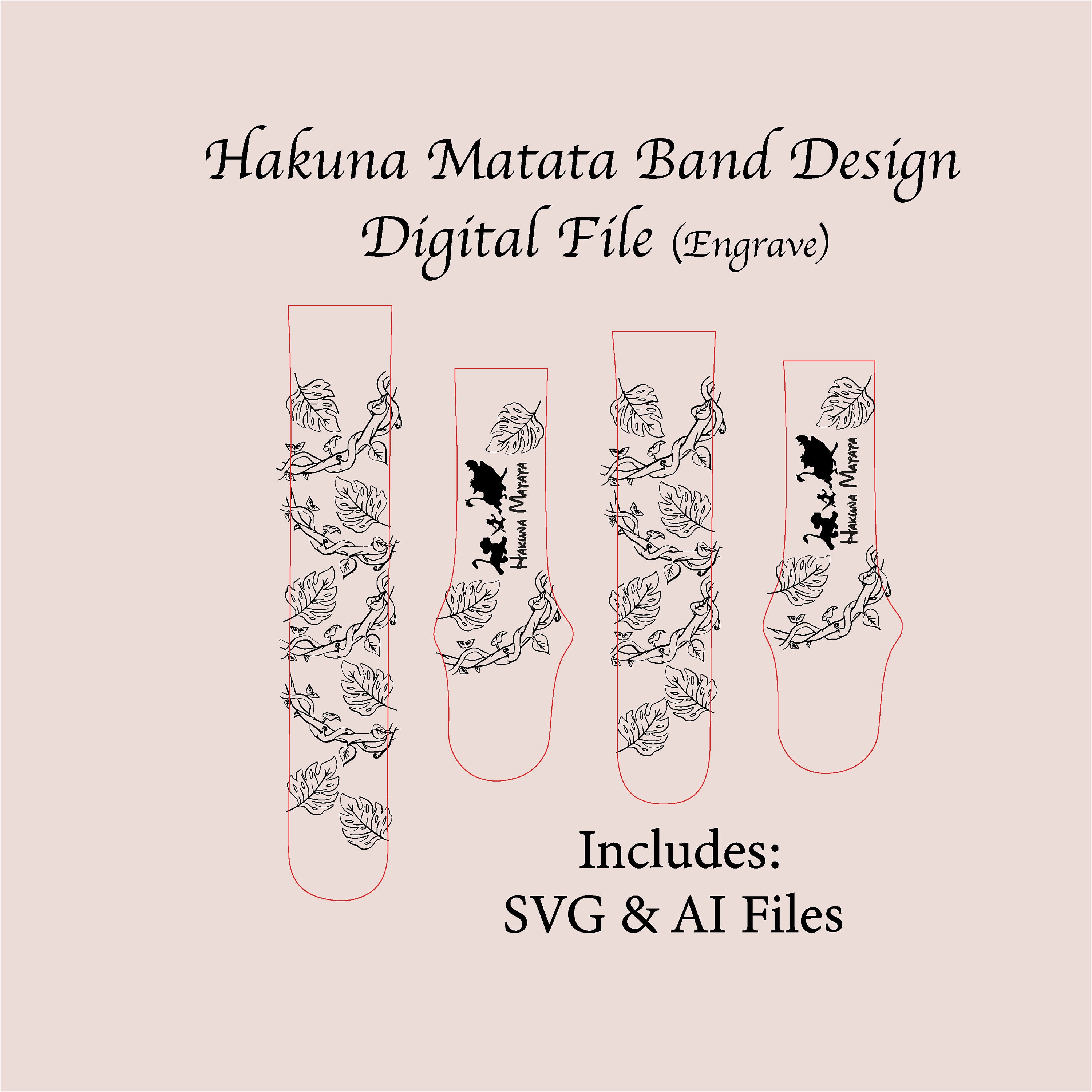 Happy Trio Digital Watch Band File Digital Cut File Laser - Etsy