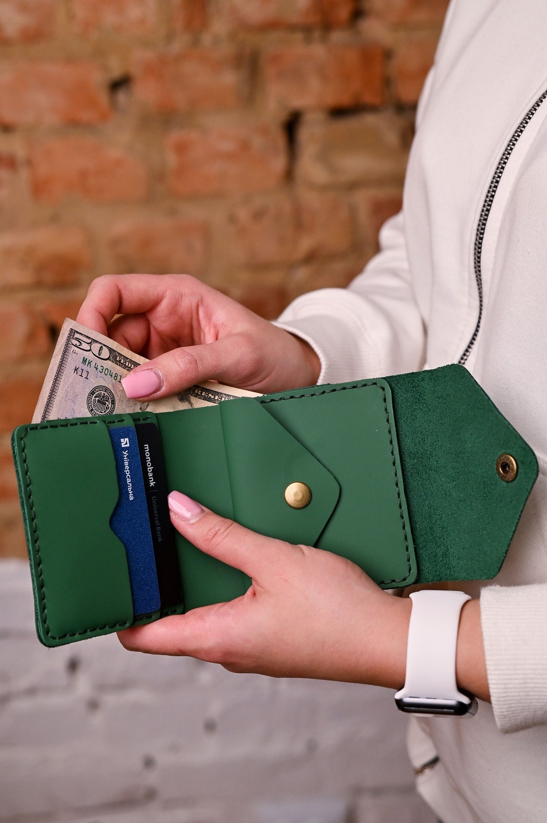 Small Leather Wallet for Women. Women Leather Wallet . Personalized ...