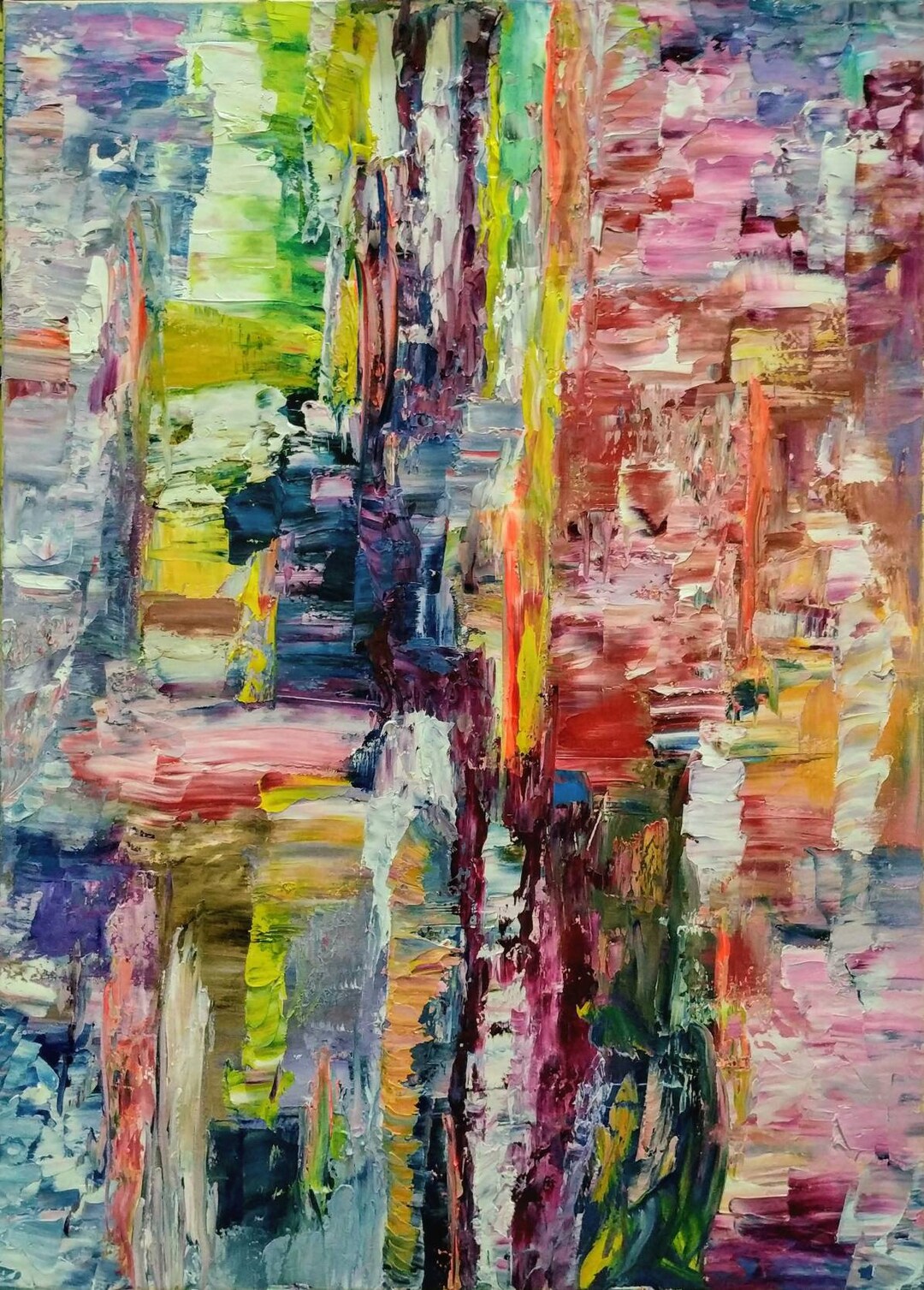 The Italian Fantasy, Abstract Painting, Hand Painted Canvas Art, Wall ...