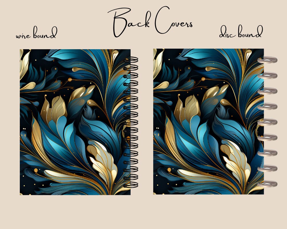 Beautiful 12 Month Planner - Choose Start Month, Disc or Wire Binding ...