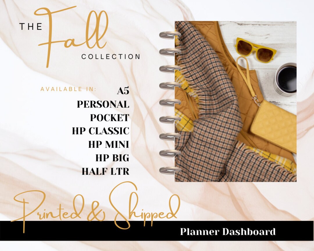 The Fall Collection Planner Dashboards, Planner Covers, Hplanner Covers ...
