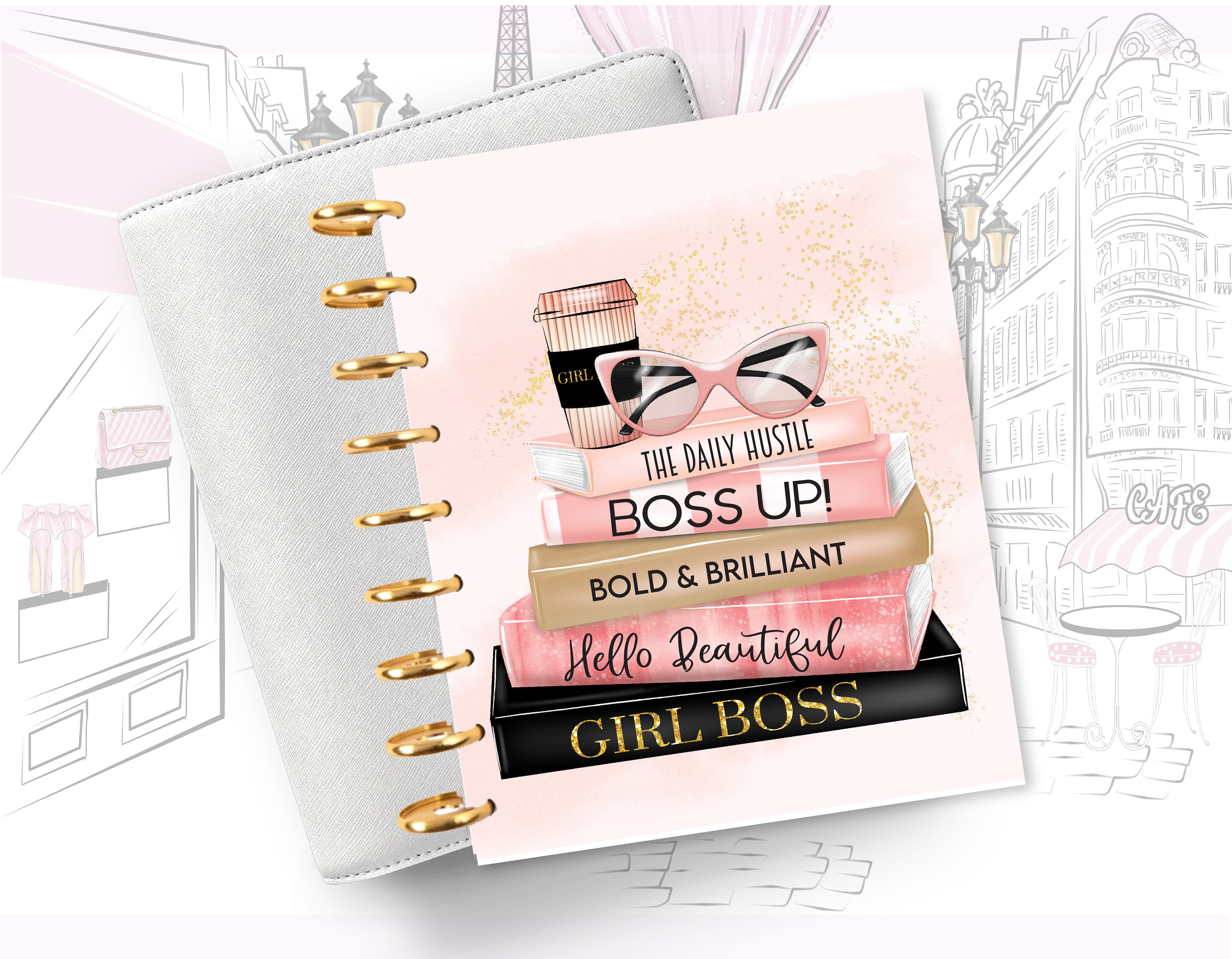 Girl Boss Planner Dashboard Covers, Boss Babe Planner Covers, Happy ...