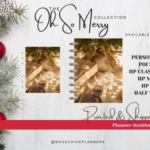 The Oh so Merry Collection Planner Dashboards & Covers, HP Planner ...