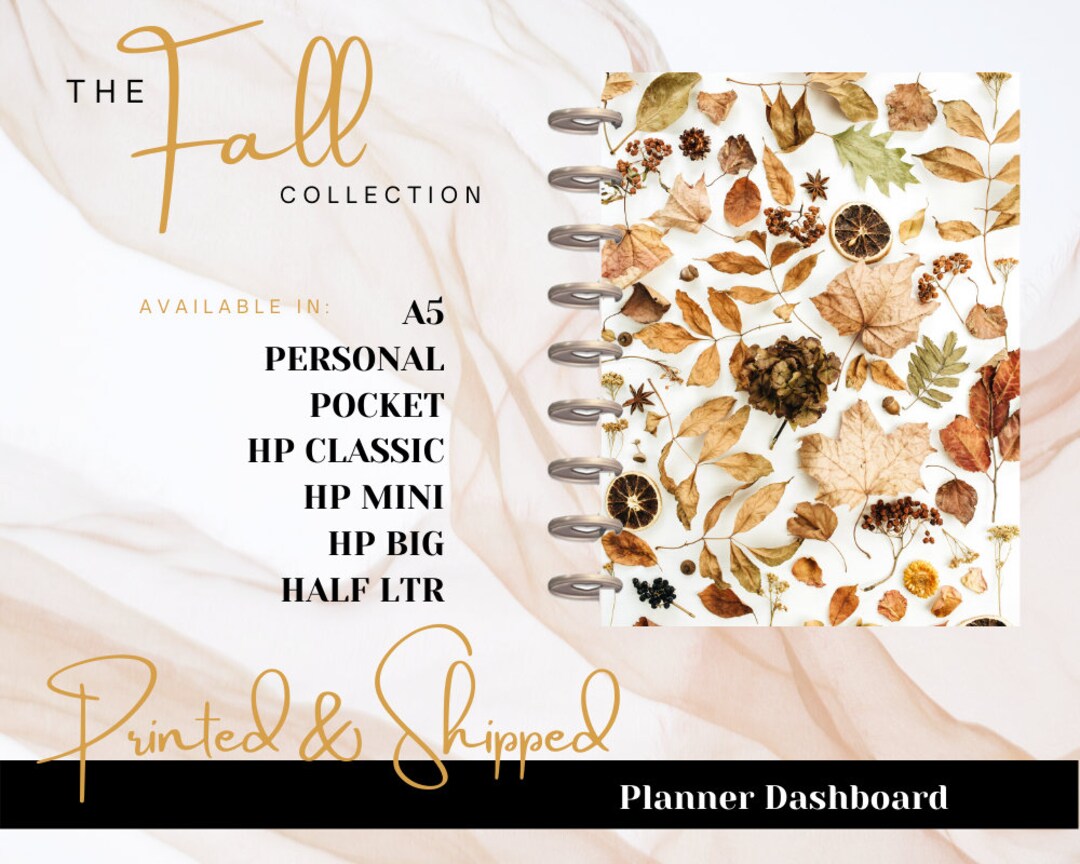 The Fall Collection Planner Dashboards, Planner Covers, Hplanner Covers ...