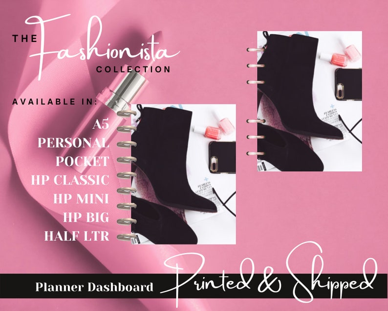 The Fashionista Collection Planner Dashboards Planner Covers - Etsy