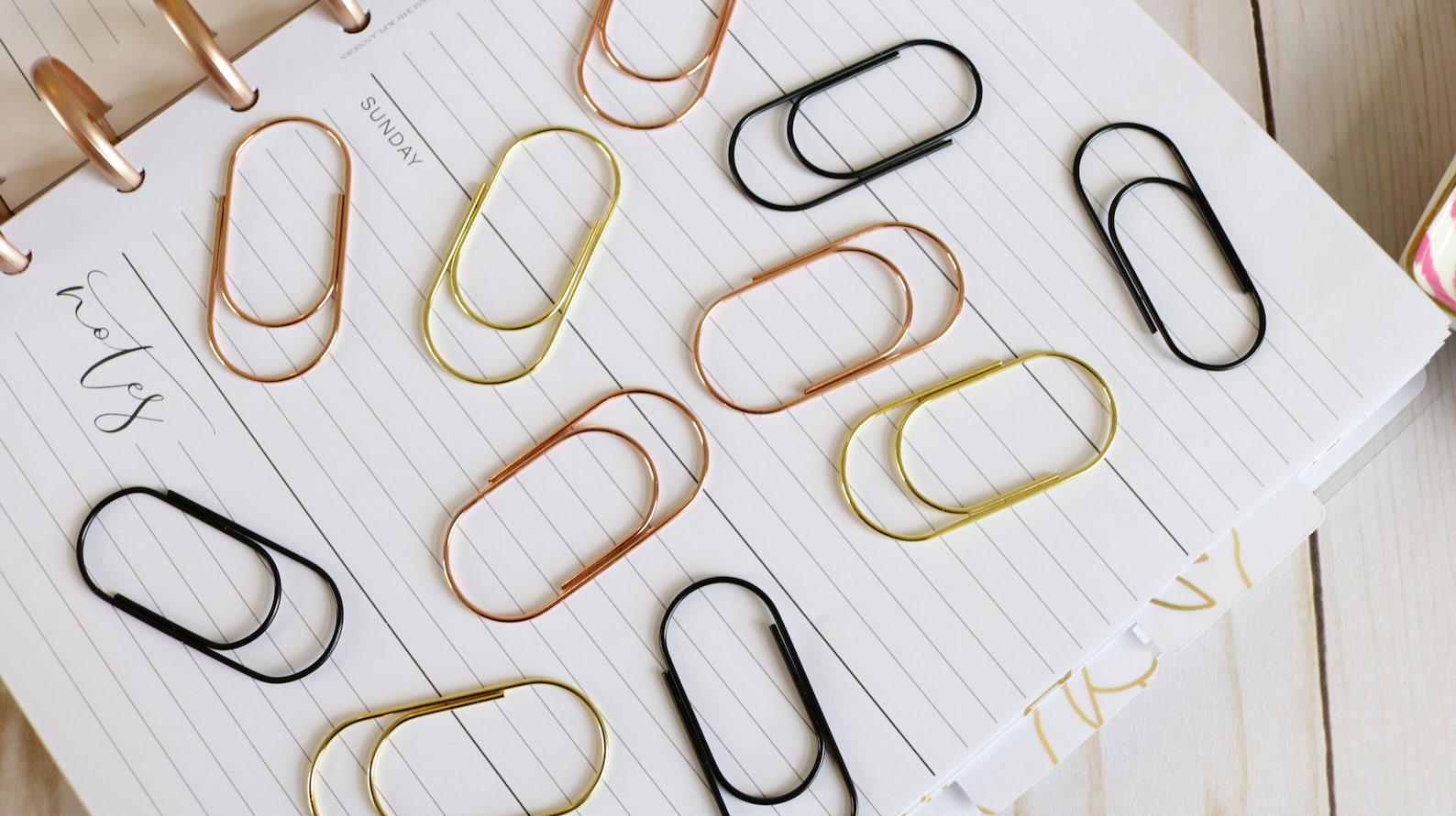 Extra Wide Jumbo Planner Paper Clips Large PAPERCLIP Black - Etsy