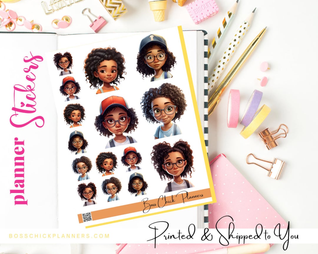Lil Girl Big Plans Planner Sticker Sheet. Cute Planner Stickers for ...