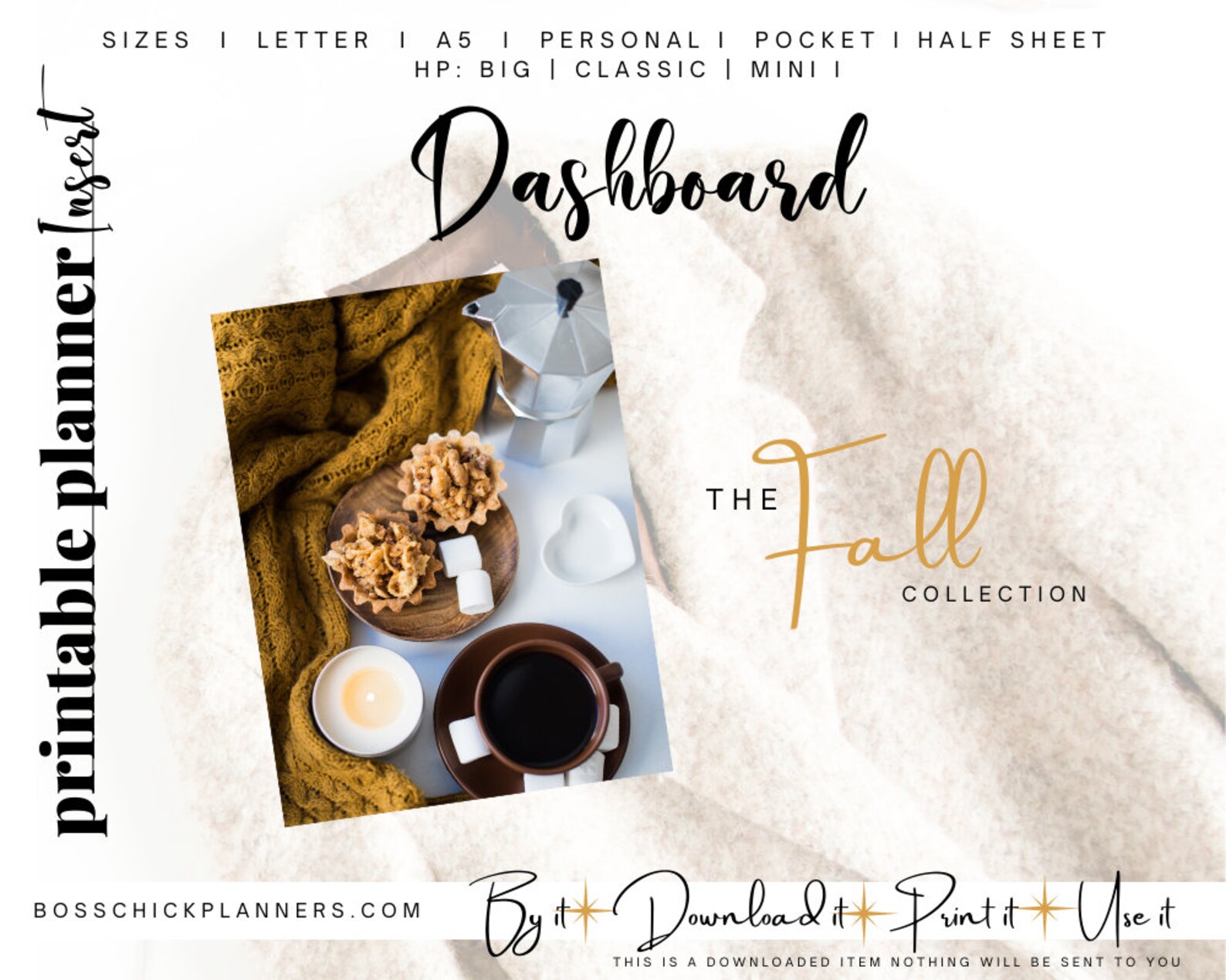 Printable Planner Dashboard | Fall Collection | A5 | Classic | Big ...