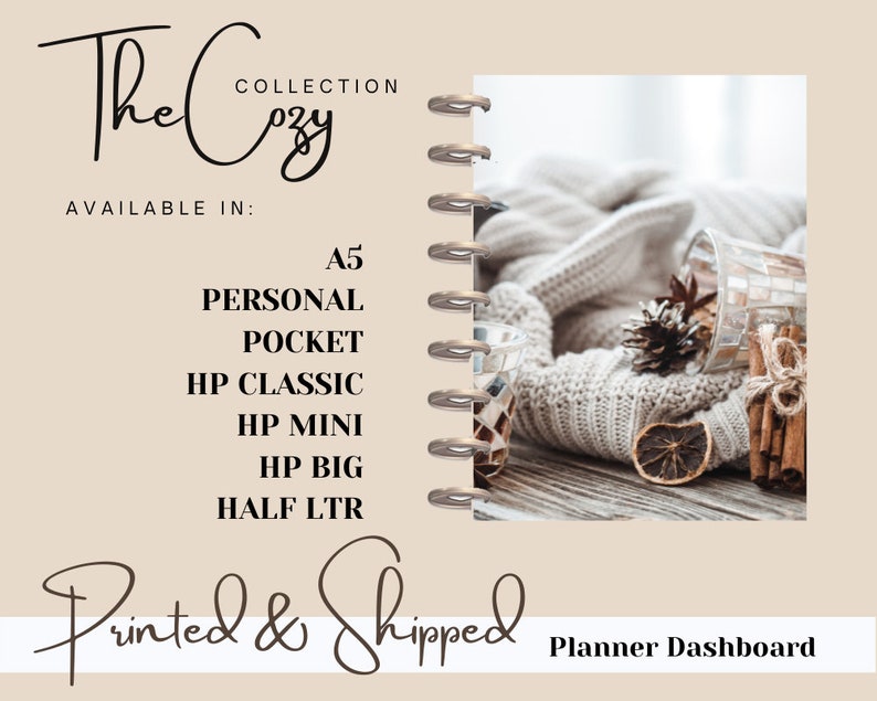 The Cozy Collection Planner Dashboards Planner Covers - Etsy