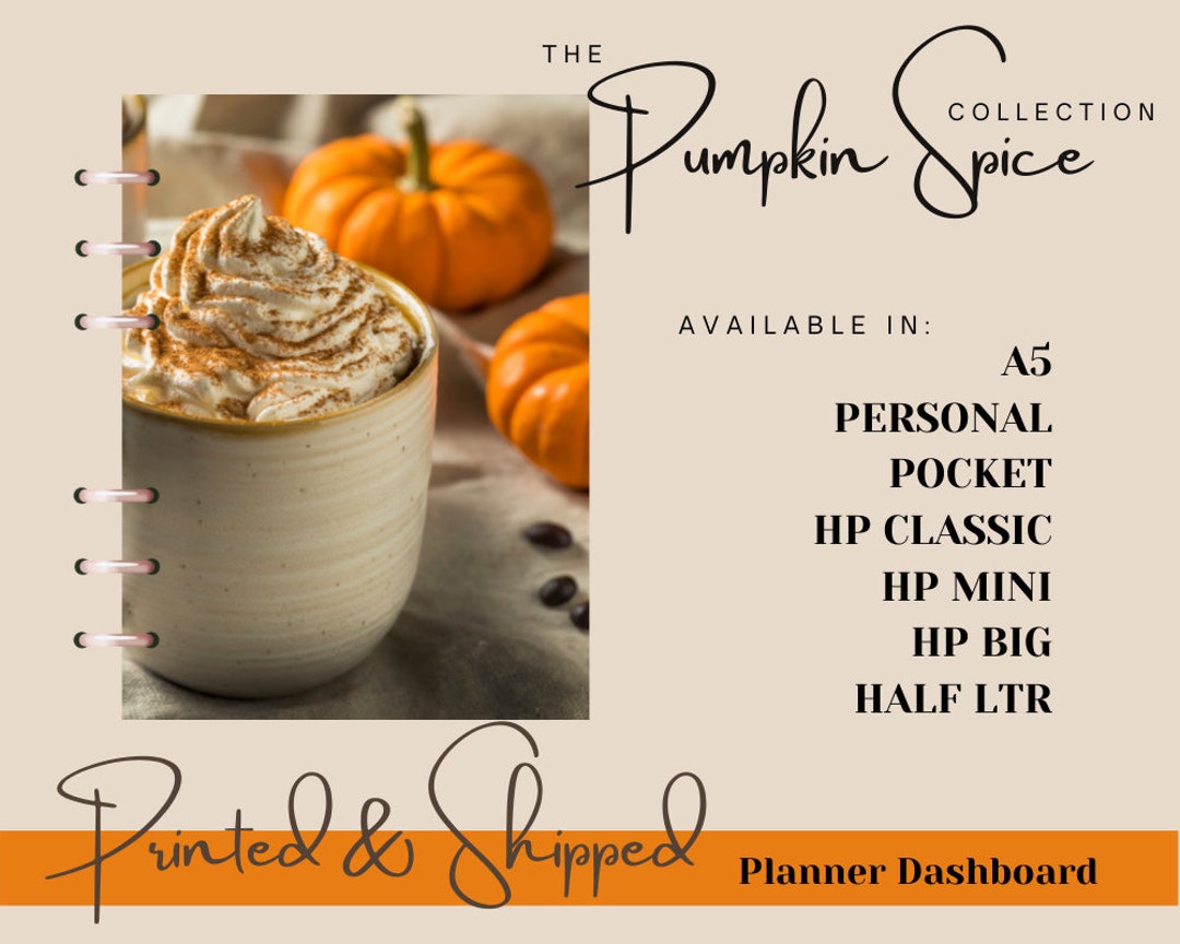 The Pumpkin Spice Collection Planner Dashboards, Hplanner, Agenda, A5 ...