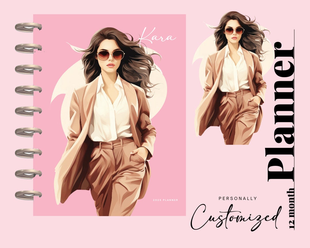 Lady Boss Girl Boss 12 Month Planner - Choose Start Month, Disc/wire ...