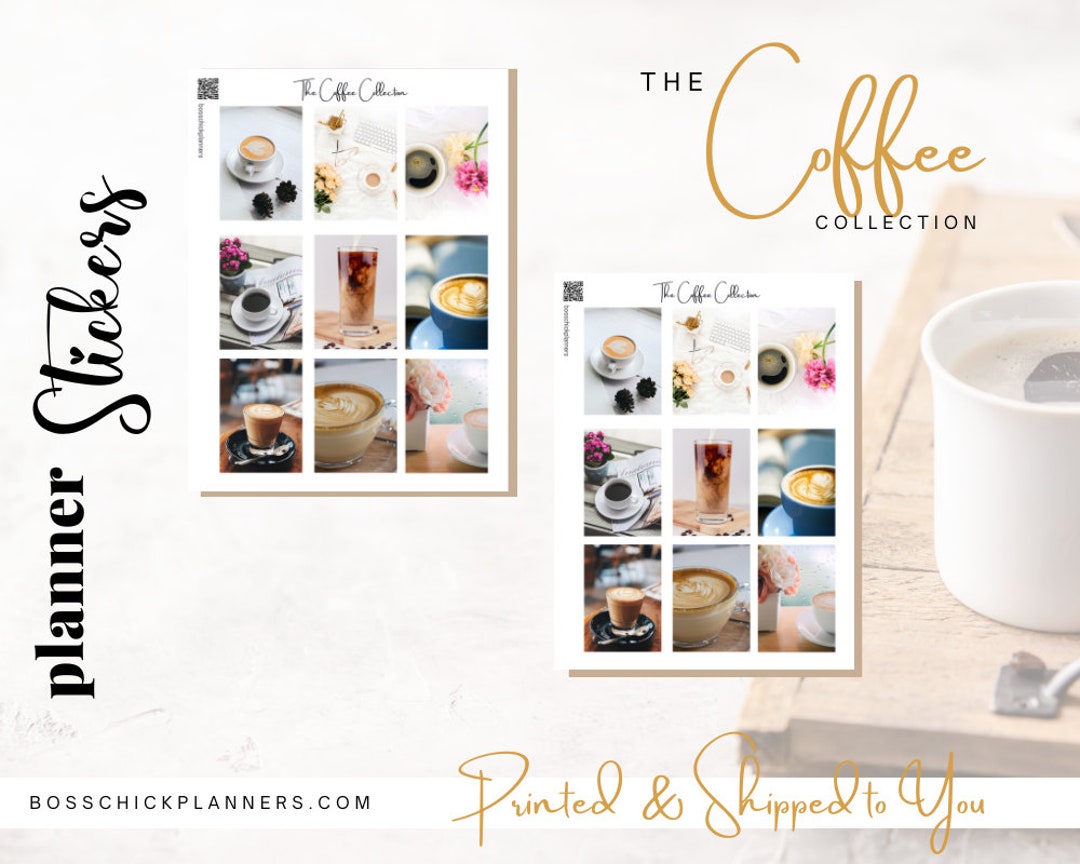 Coffee Planner Sticker Sheet Coffee Planner Stickers Planner Stickers ...