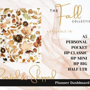 The Fall Collection Planner Dashboards, Planner Covers, Hplanner Covers ...