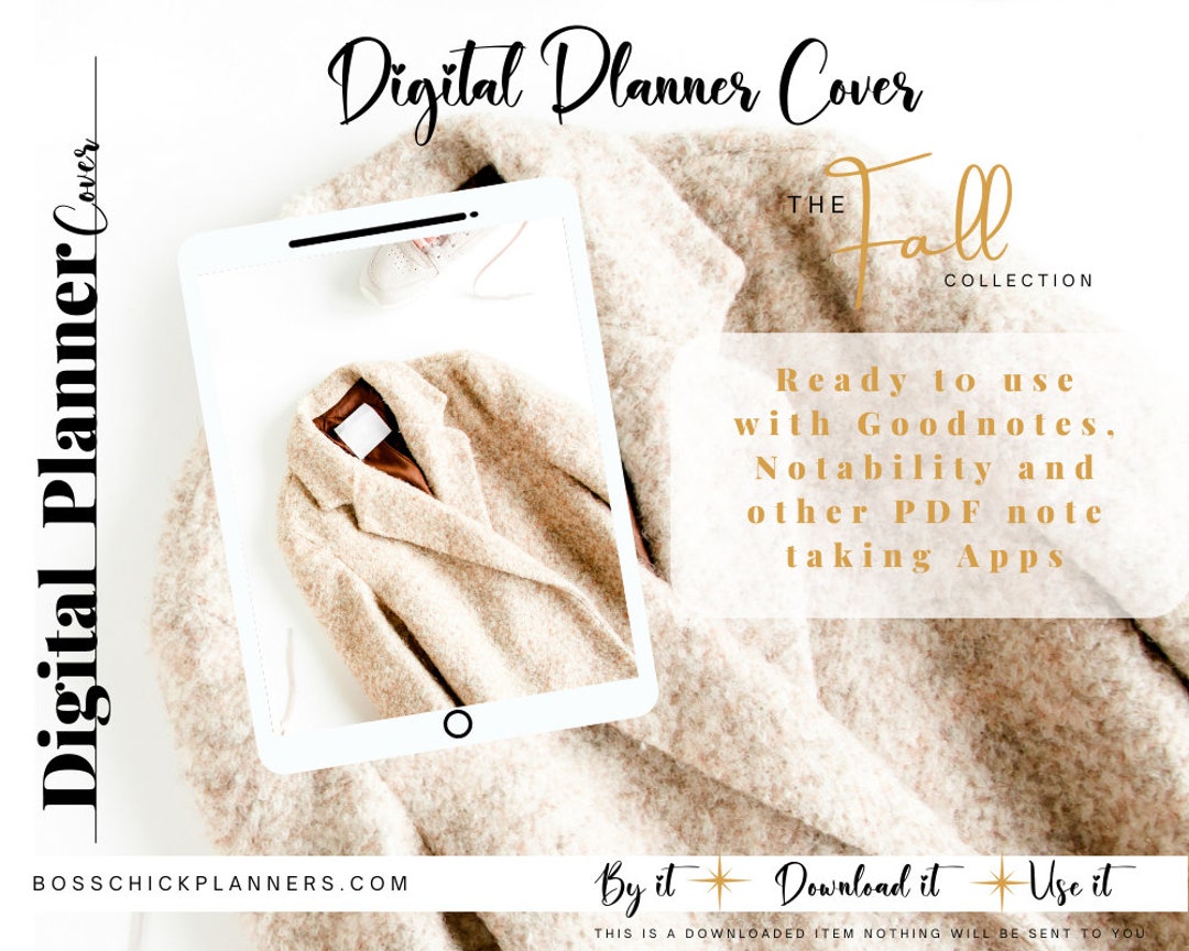 Fall Collection Digital Planner Cover/insert | Use W/goodnotes ...