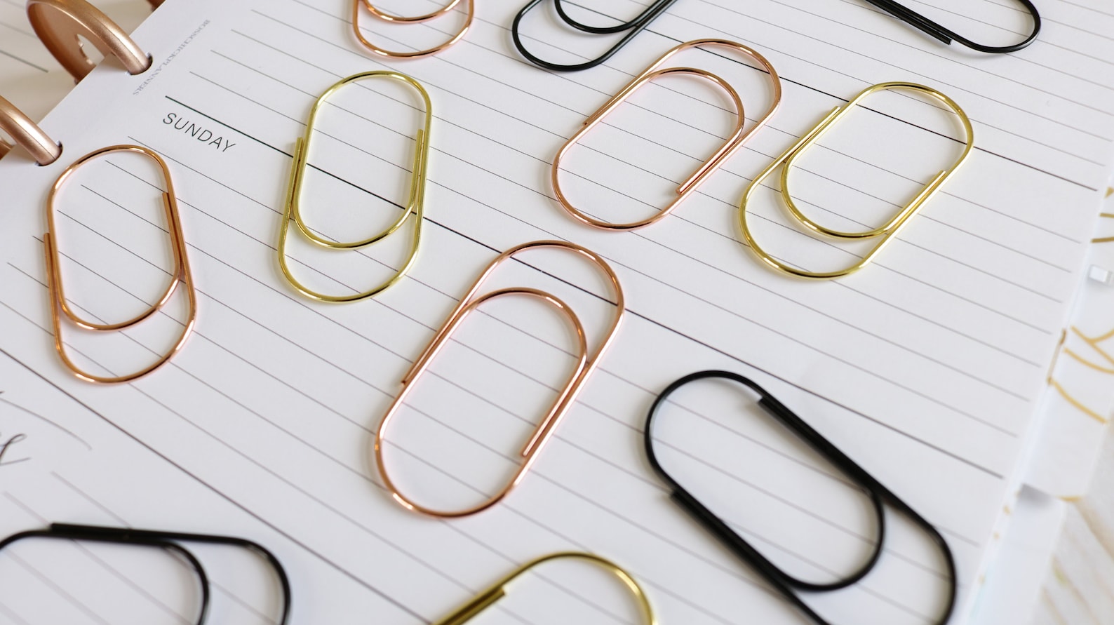 Extra Wide Jumbo Planner Paper Clips Large PAPERCLIP Black - Etsy