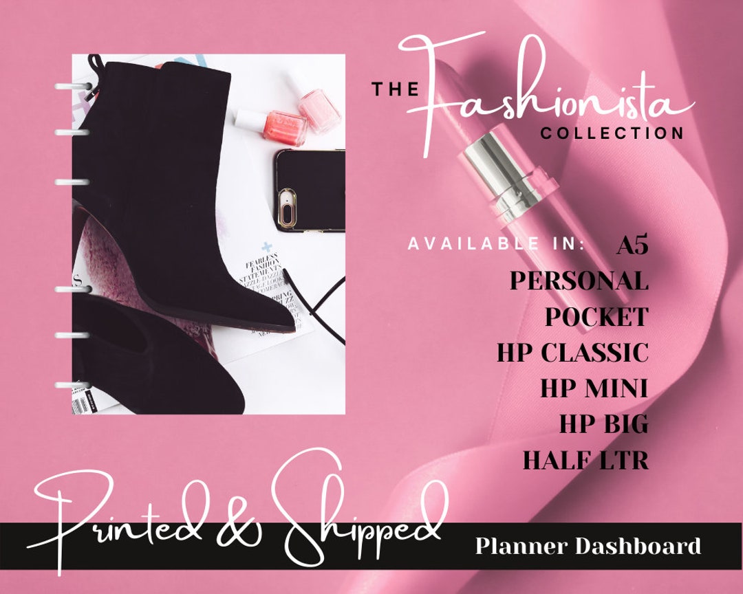 The Fashionista Collection Planner Dashboards, Planner Covers, Hplanner ...