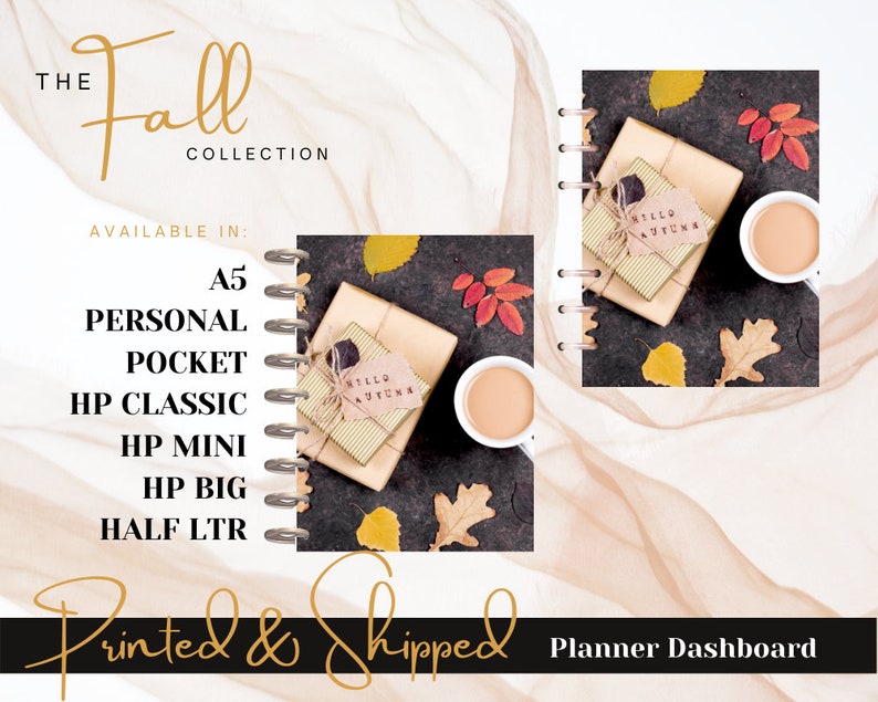 The Fall Collection Planner Dashboards Planner Covers | Etsy
