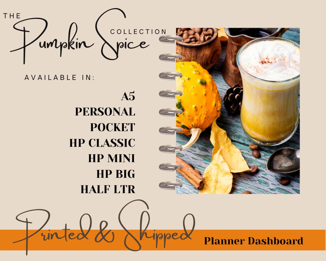 The Pumpkin Spice Collection Planner Dashboards, Hplanner, Agenda, A5 ...