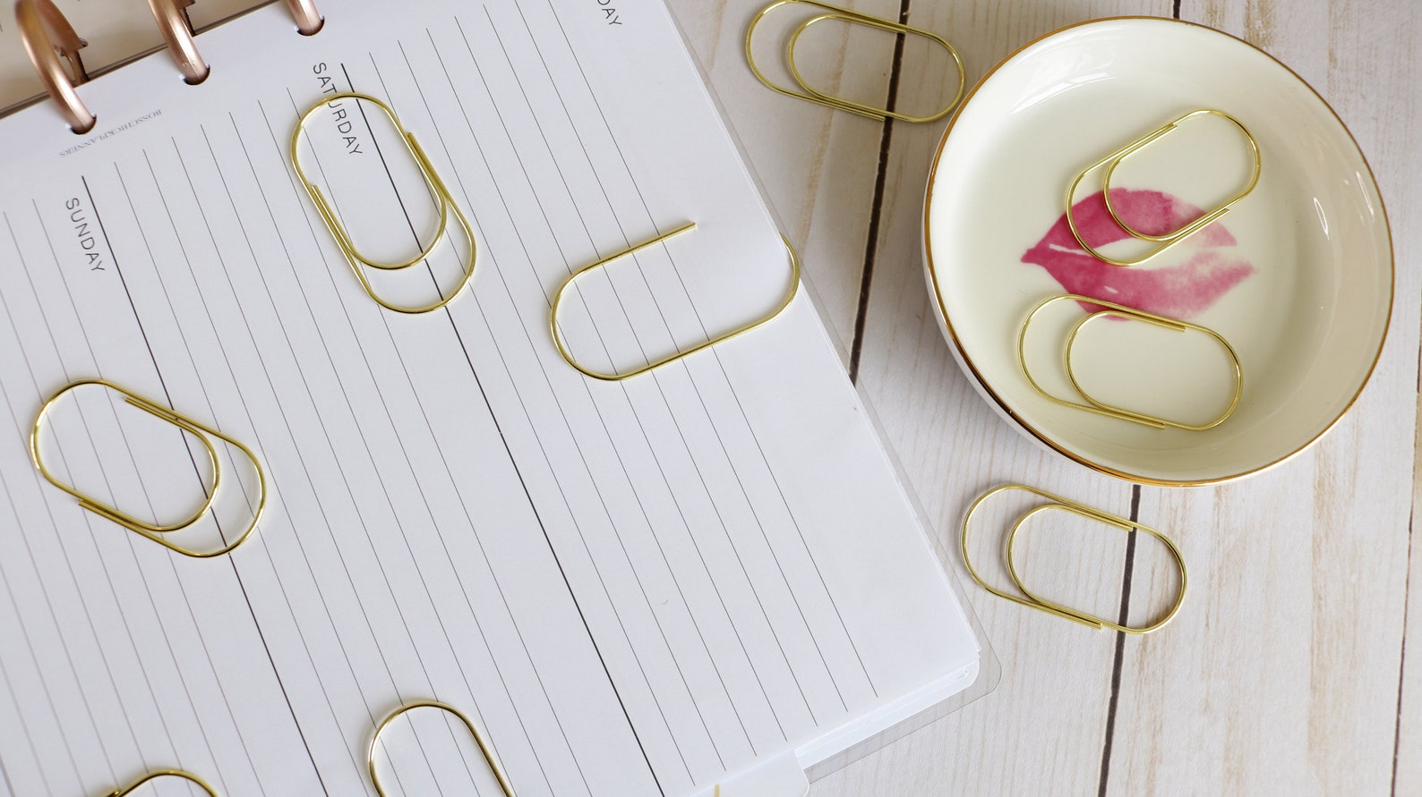 Gold Extra Wide Jumbo Planner Paper Clips Large PAPERCLIP - Etsy