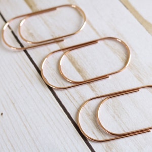 Rose Gold Extra Wide Jumbo Planner Paper Clips | Large PAPERCLIP - Rose ...