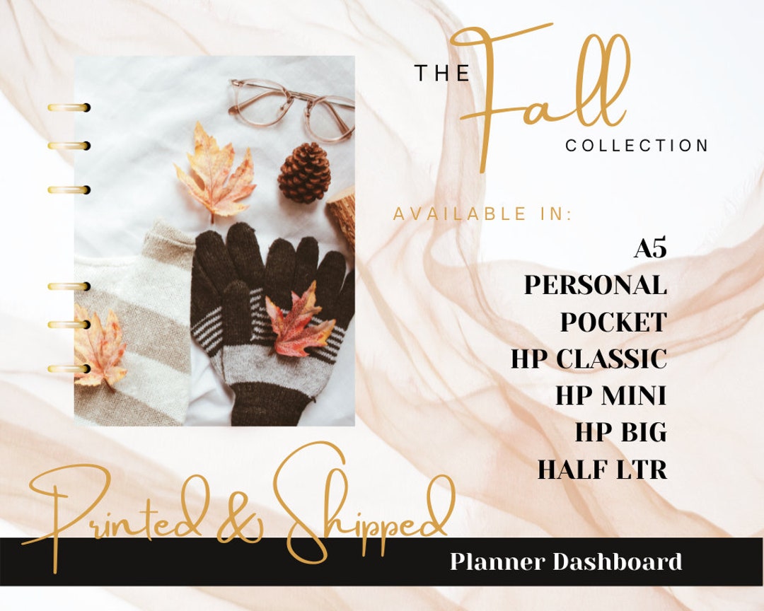 The Fall Collection Planner Dashboards, Planner Covers, Hplanner Covers ...