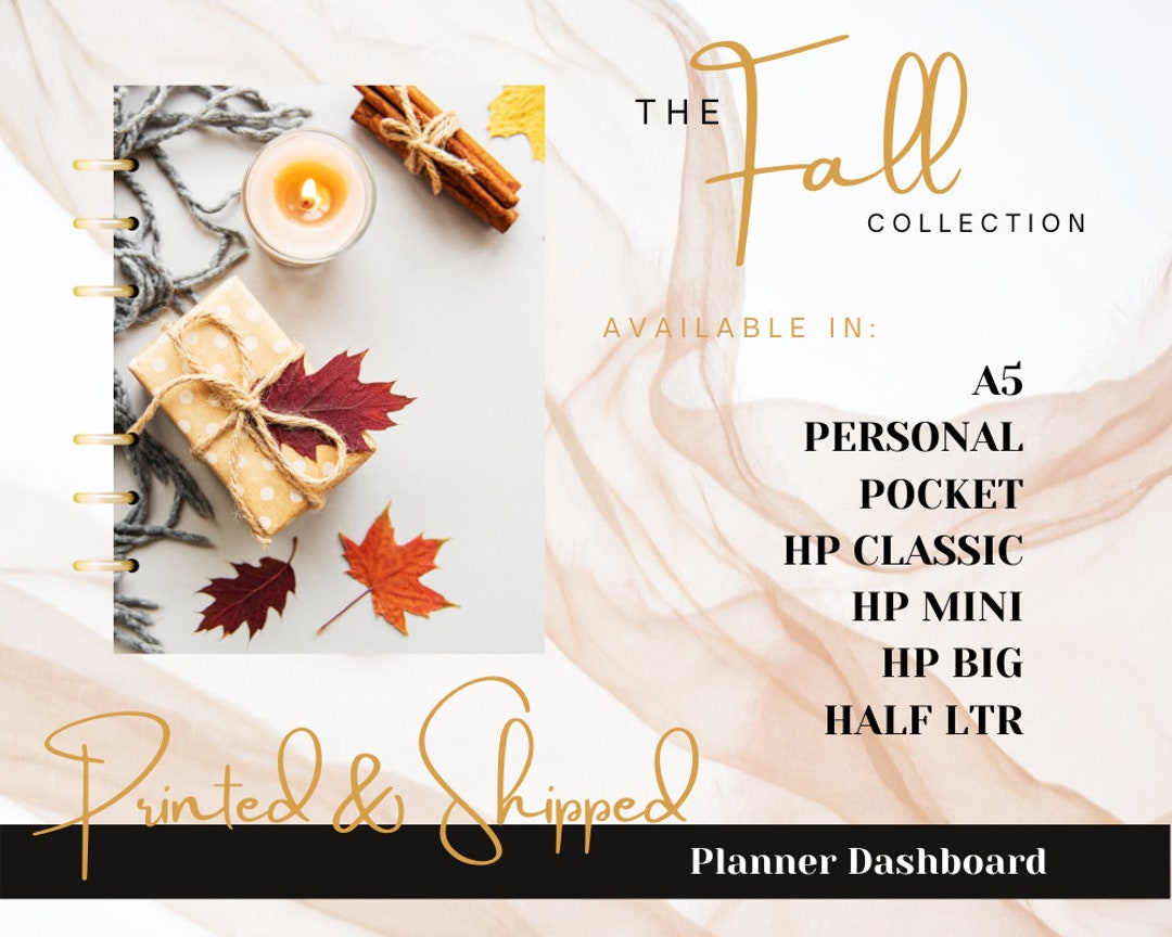 The Fall Collection Planner Dashboards, Planner Covers, Hplanner Covers ...