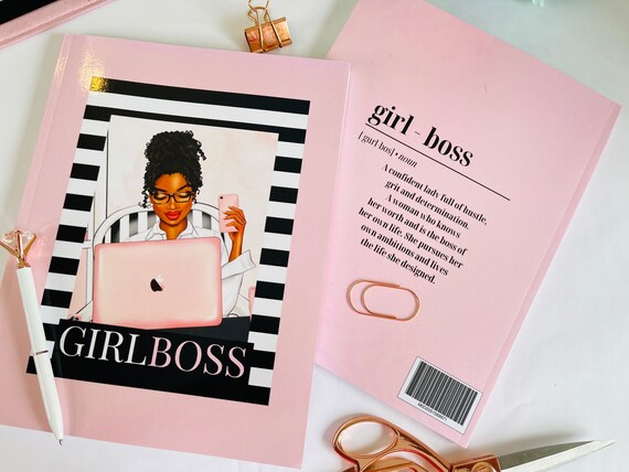 Black Girl Magic Girl Boss Writing Journal for African - Etsy