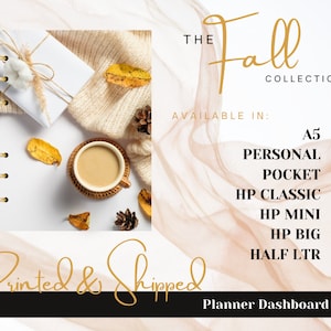 The Fall Collection Planner Dashboards, Planner Covers, Hplanner Covers ...
