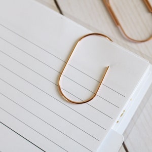 Rose Gold Extra Wide Jumbo Planner Paper Clips | Large PAPERCLIP - Rose ...
