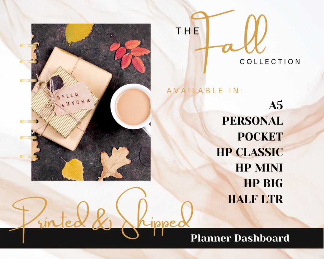 The Fall Collection Planner Dashboards, Planner Covers, Hplanner Covers ...