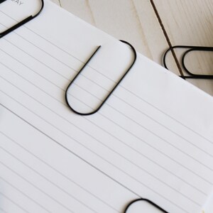 Black Extra Wide Jumbo Planner Paper Clips | Large PAPERCLIP - Black ...