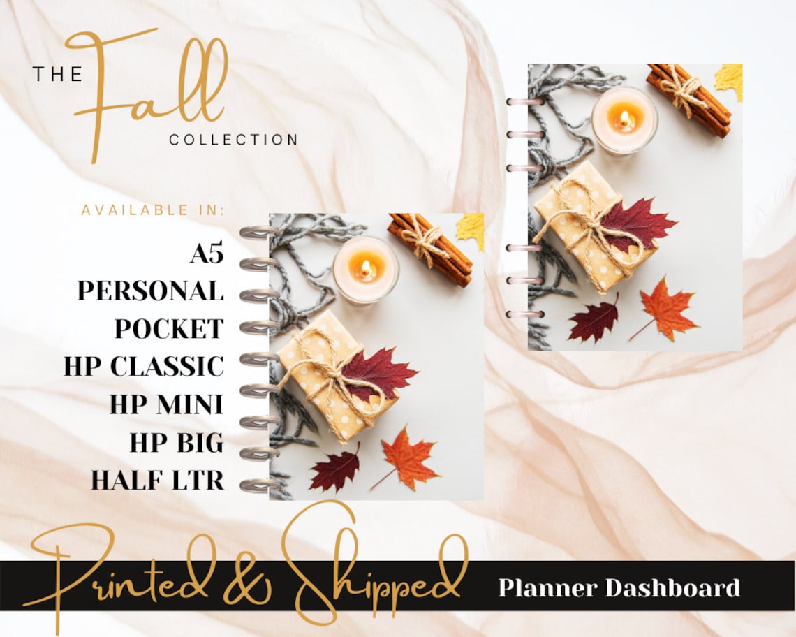 The Fall Collection Planner Dashboards Planner Covers - Etsy