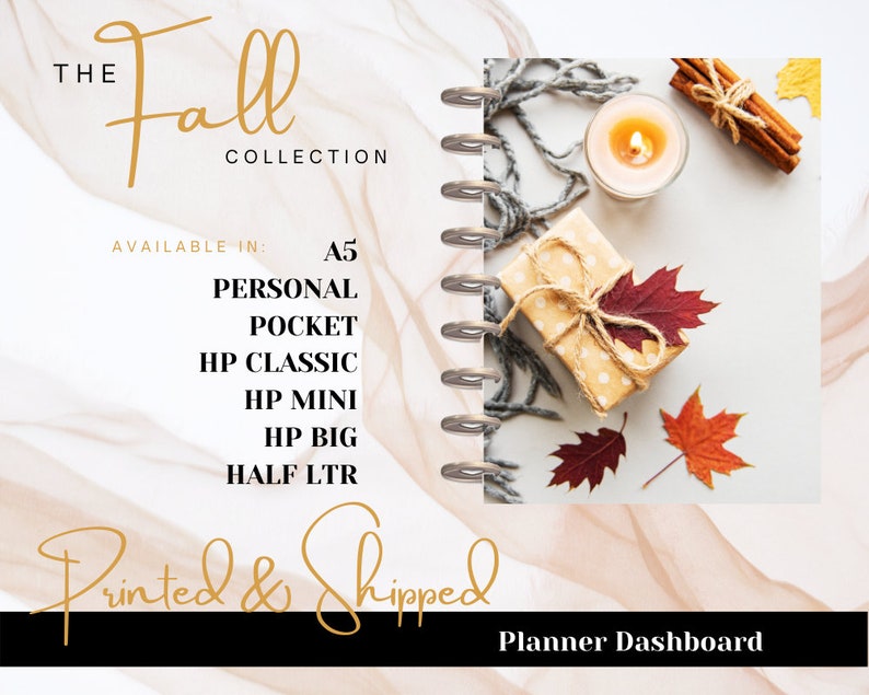 The Fall Collection Planner Dashboards Planner Covers - Etsy