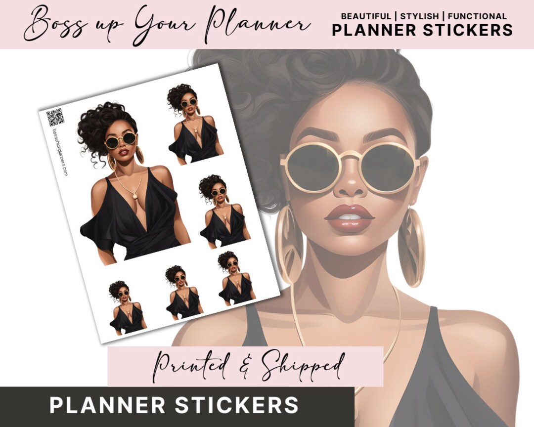 Girl Boss Chick Planner Stickers Sheet | Lady Boss Girl Planner ...