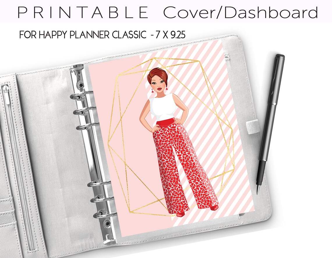 PRINTABLE Planner Cover, Printable Planner Dashboard, Digital Planner ...
