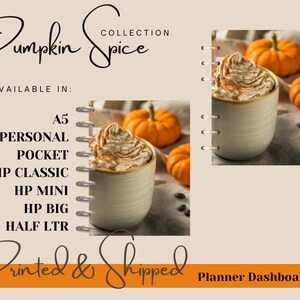 The Pumpkin Spice Collection Planner Dashboards, Hplanner, Agenda, A5 ...