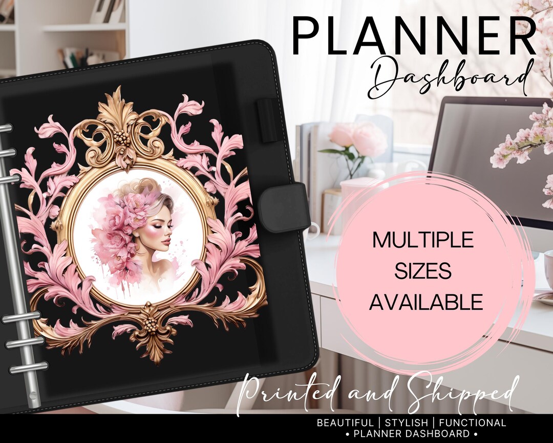 Vintage Portrait Planner Dashboard Insert | Vintage Themed Planner ...