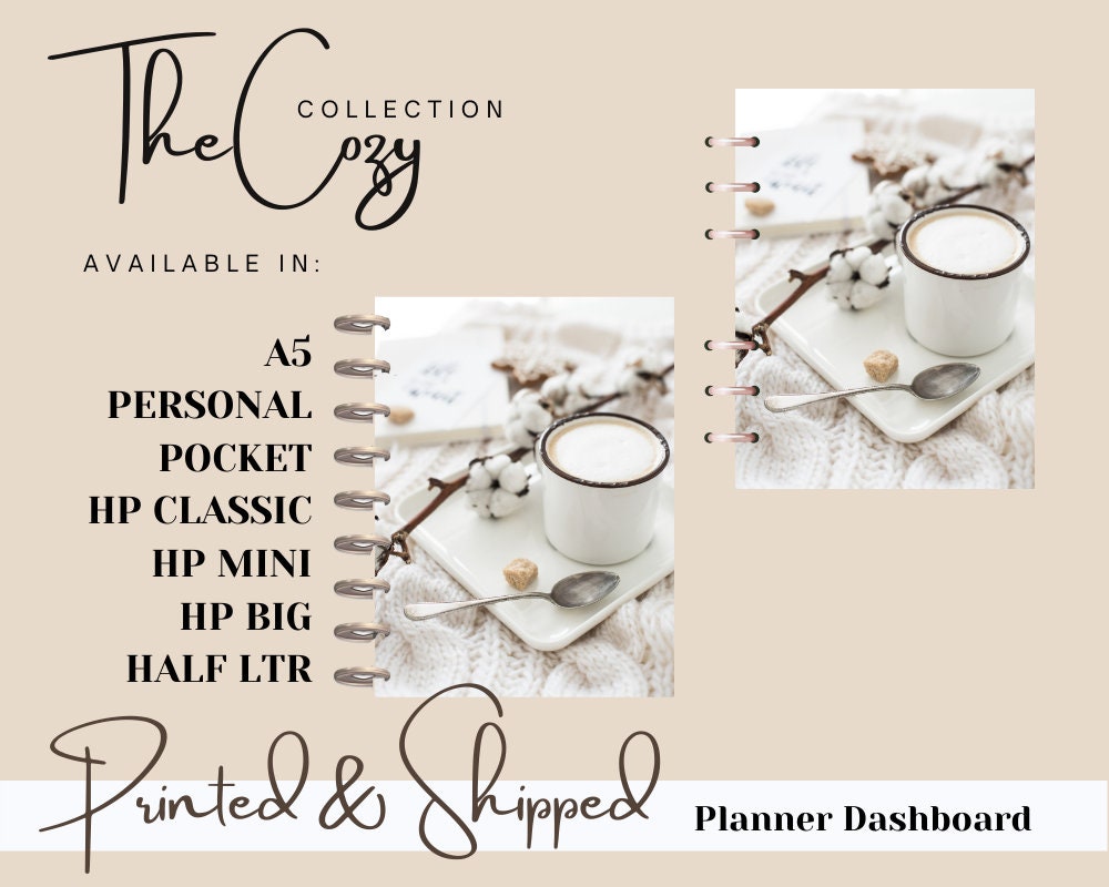 The Cozy Collection Planner Dashboards Planner Covers - Etsy